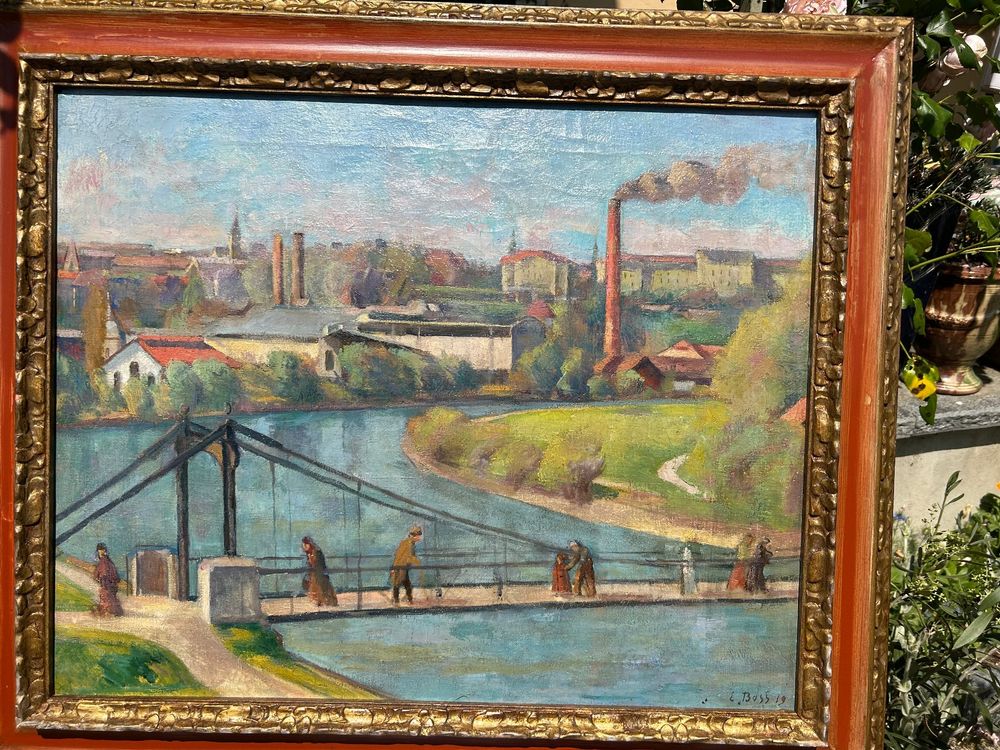 Peinture à l'huile sur toile signée Boss Eduard 1873-1956 (Gebraucht) in Lussy-sur-Morges für ...
