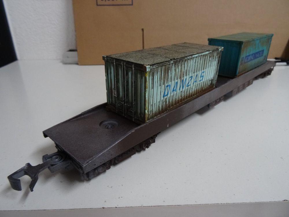 LIMA wagon avec 2 containers échelle 0 dès 1.-fr | Kaufen auf Ricardo