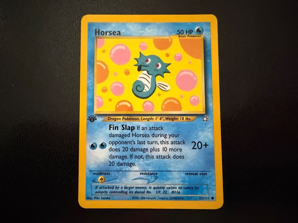 1. Edition Horsea 62/111 Neo Genesis 2000 (Gebraucht) in Luzern für CHF ...