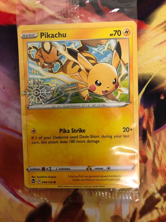 Pikachu Snowflake Stamp 049/195 | Kaufen auf Ricardo