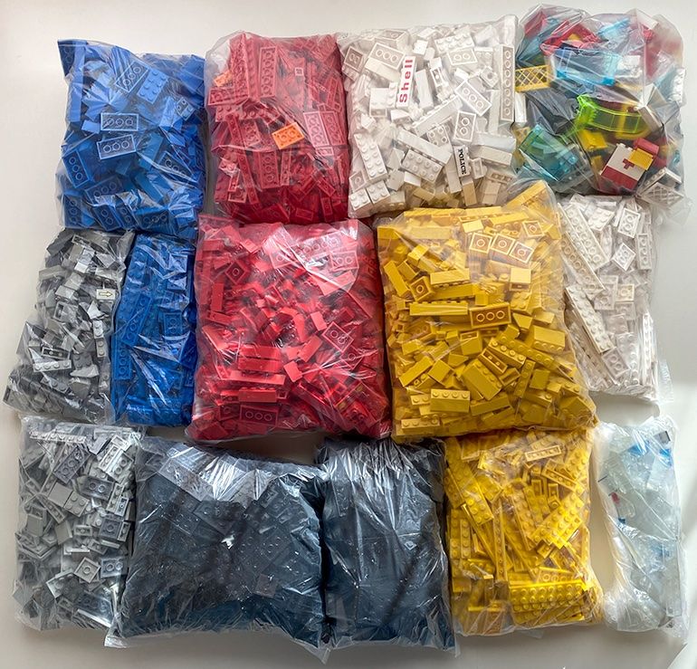 LEGO-Sammlung Teil 1, über 7000 LEGO-Teile, sortiert (Gebraucht) in für ...