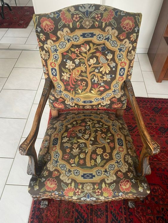 Antiker Gobelin Stuhl | Kaufen auf Ricardo