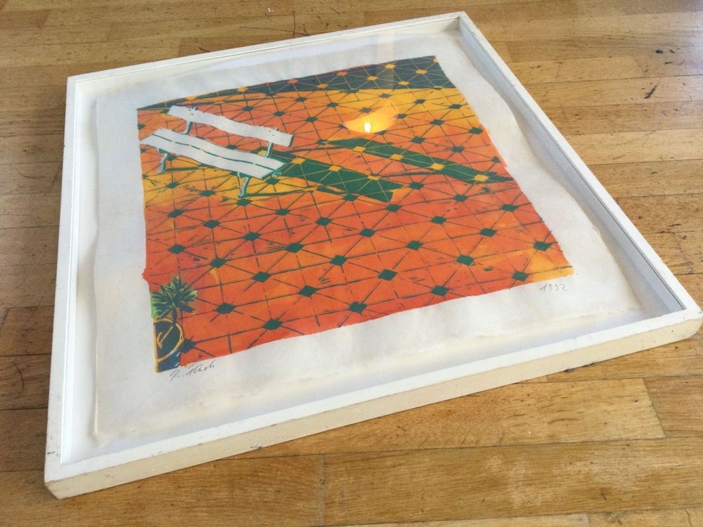 Roland Flück Holzschnitt 1992 signiert Solothurner Künstler | Kaufen auf Ricardo