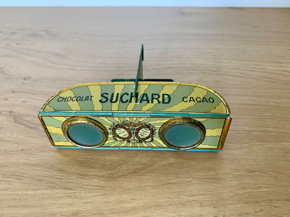 Originelle Suchard Reklame, Stereoscope Stereoskop um 1910 (Gebraucht ...
