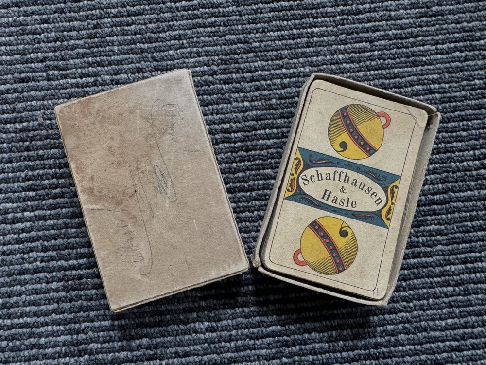 Antike Jasskarten von J. Müller & Cie., Schaffhausen & Hasle (Gebraucht ...