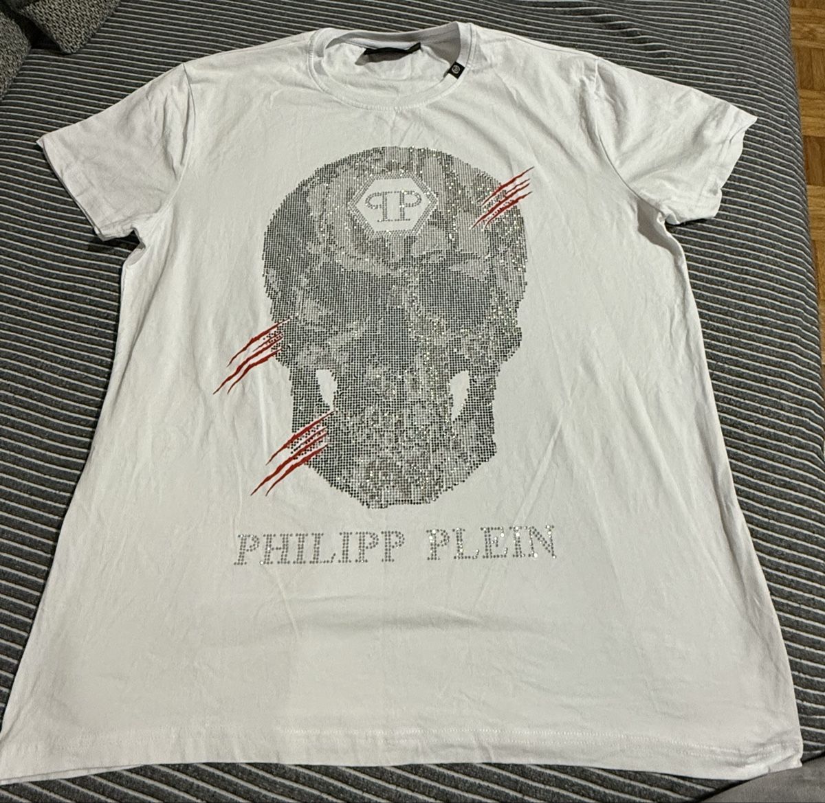 Philipp Plein T-Shirt XXL, Totenkopf Design, Top Zustand! (Neu (gemäss ...