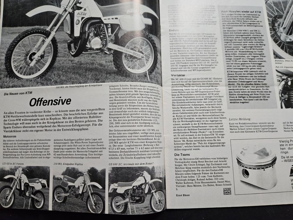 Moto Sport Schweiz 48/84 KTM Walter Kalberer xx (Gebraucht) in Flawil ...