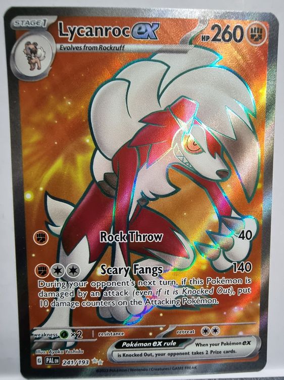 Pokémon PAL Lycanroc EX ultra rare 241/197 ENG | Kaufen auf Ricardo