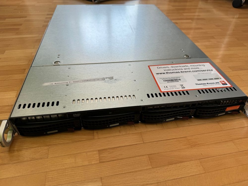 Supermicro 1HE 2x Intel E5620 Dual-CPU SC815R 144GB (Gebraucht) in ...