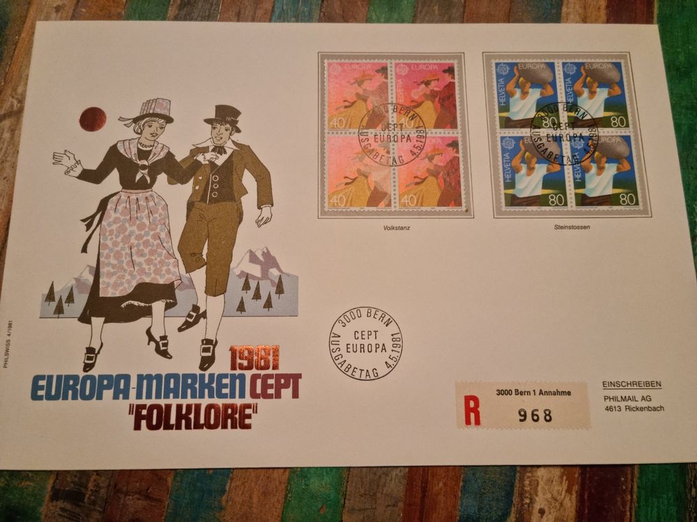 1981 FDC Luxusbrief Europa (Gebraucht) in Arni AG für CHF 3 – mit Lieferung auf Ricardo kaufen