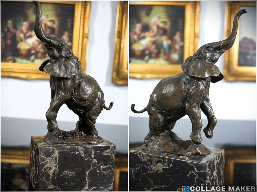 IMPOSANTER BRONZE ELEFANT SKULPTUR STATUE BRONZEFIGUR (Gebraucht) in Vettweiß für CHF 279 – mit ...