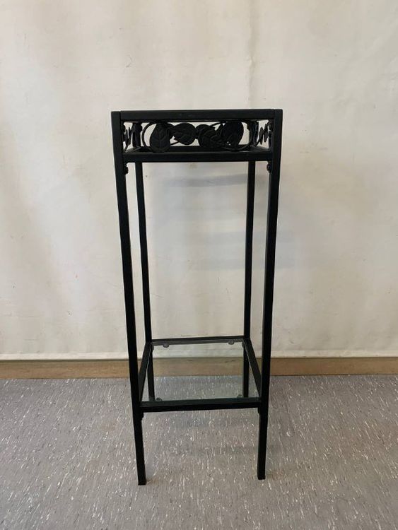 Blumenständer/ Beistelltisch Metall mit Glasplatte L 8378 (Gebraucht ...