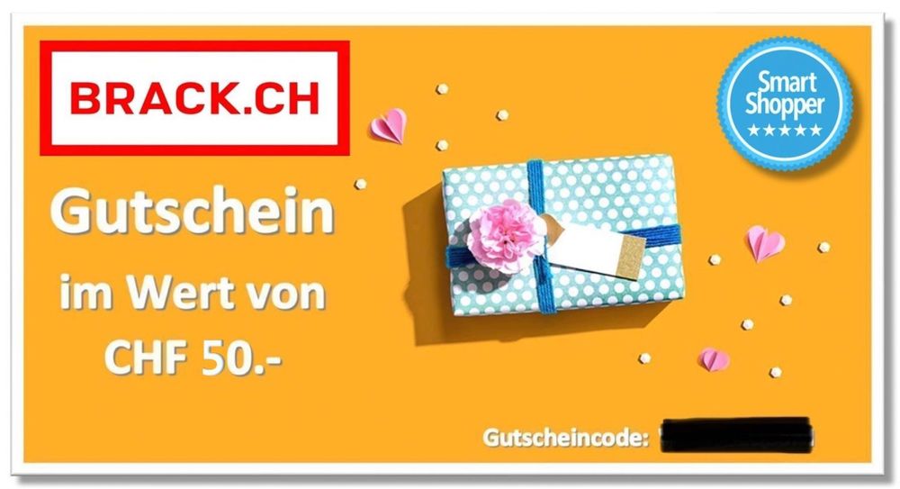 CHF 50.– BRACK Gutschein ab 600.– (Neu und originalverpackt) in Chur für CHF 15 – mit Lieferung ...