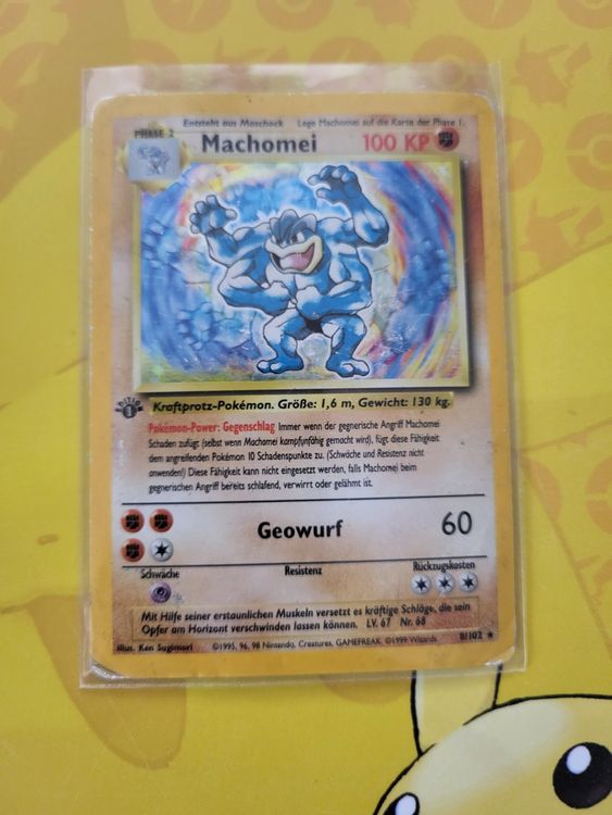 Pokemon-Karte Machomei 1. Editon DE | Kaufen auf Ricardo