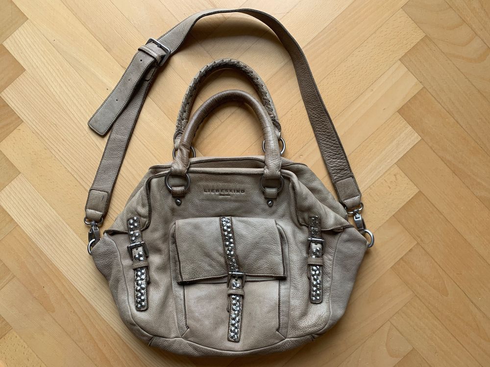 LIEBESKIND Leder-Tasche mit Nieten beige (Gebraucht) in Luzern für CHF ...