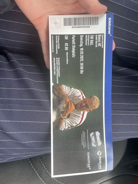 Bonez MC Ticket, The Hall, Zürich 18.03.2025 (Neu (gemäss Beschreibung ...