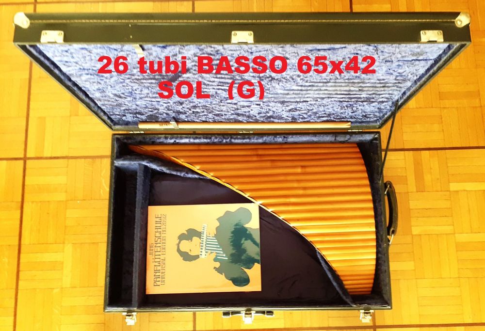 BASSO Panflöte 26 tubi (G) SOL + Valigia +Libro (Gebraucht) in Locarno ...