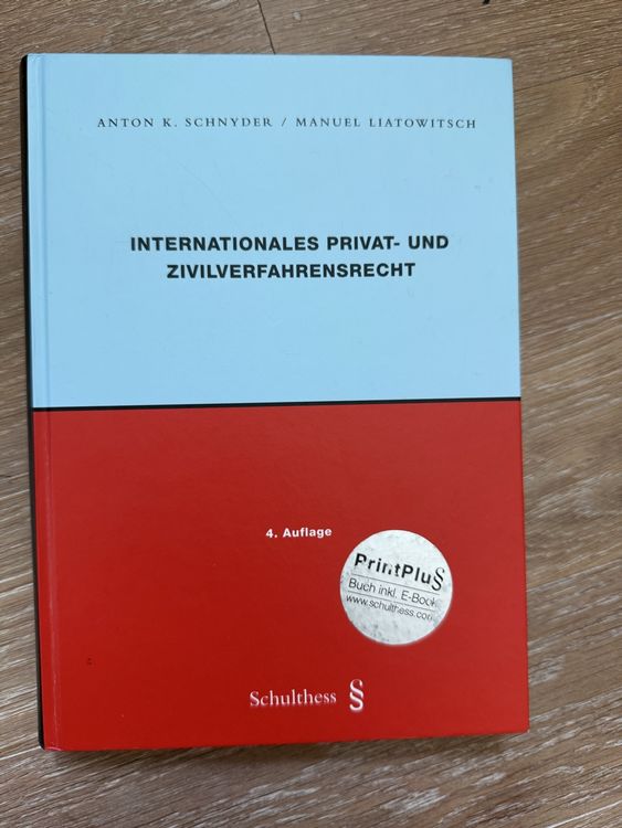 Int. Privat- und Zivilverfahrensrecht, 4. Auflage (Gebraucht) in Gockhausen für CHF 25 – mit ...