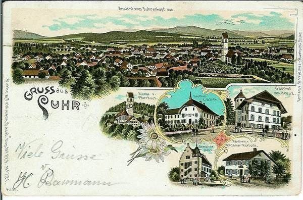 Suhr AG 6 Bild Litho Rest. Bären Kreuz (Gebraucht) in Ennetmoos für CHF 30 – mit Lieferung auf ...