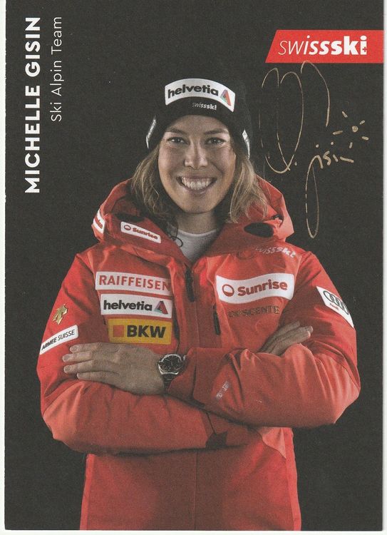 Michelle Gisin / Originalautogramm | Kaufen auf Ricardo