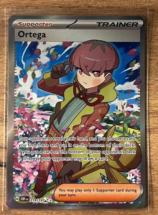 Ortega 219/197 Illustration Rare Pokemon Obsidian Flames | Kaufen auf ...