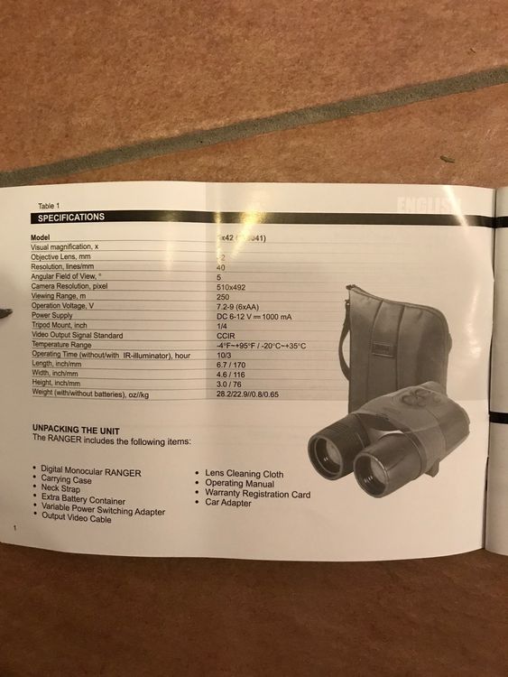 Yukon Digital Night Vision Ranger 5x42 (Neu (gemäss Beschreibung)) in ...