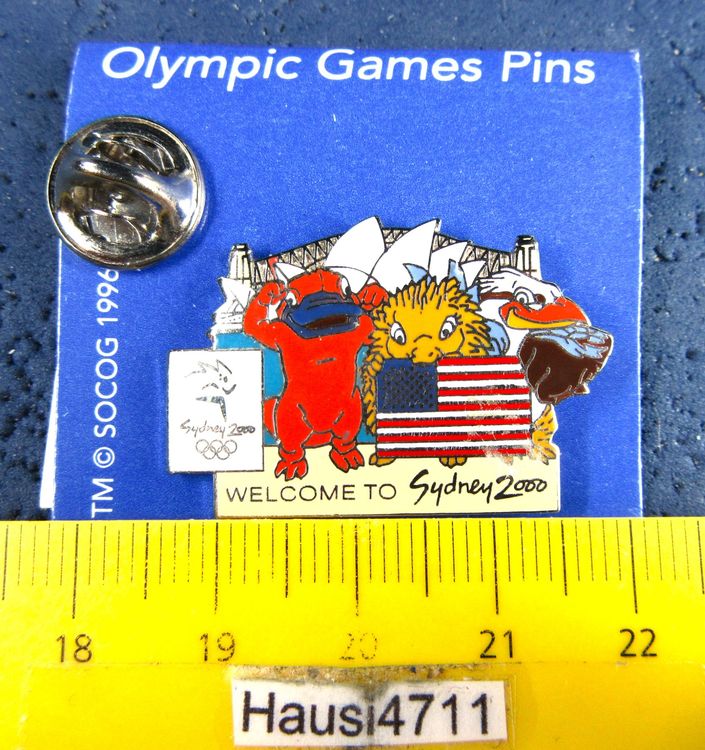 OLYMPIA SYDNEY AUSTRALIA 2000 PIN ENAMEL TOP-QUALITÄT 30mm (Gebraucht ...