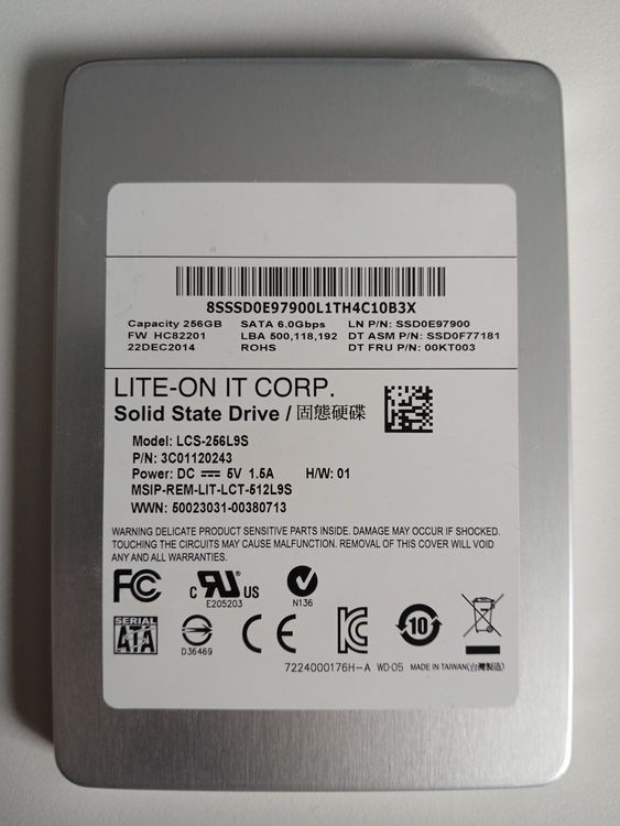LITEON IT SSD-256GB ab 1.- CHF (D'occasion) à Allschwil pour CHF 1 ...