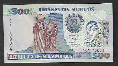 Mocambique 500 Meticais 1991 Bankfrisch | Kaufen auf Ricardo