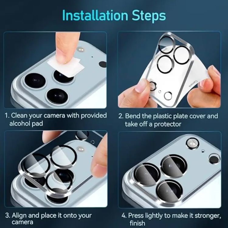 iPhone 17 Pro Protections caméra en verre trempé 3D 9H HD (Neu (gemäss ...