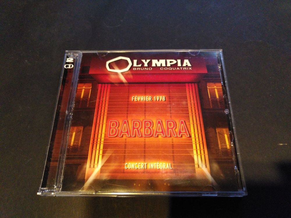 CD Barbara Olympia 1978 Concert Intégral | Kaufen auf Ricardo