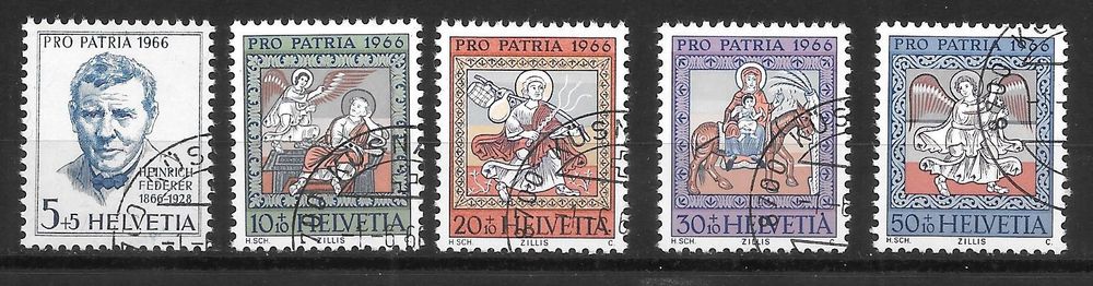 Serie Pro Patria 1966 B128-B132 ET Küsnacht 1.6.1966 (Neu (gemäss Beschreibung)) in Olten für ...
