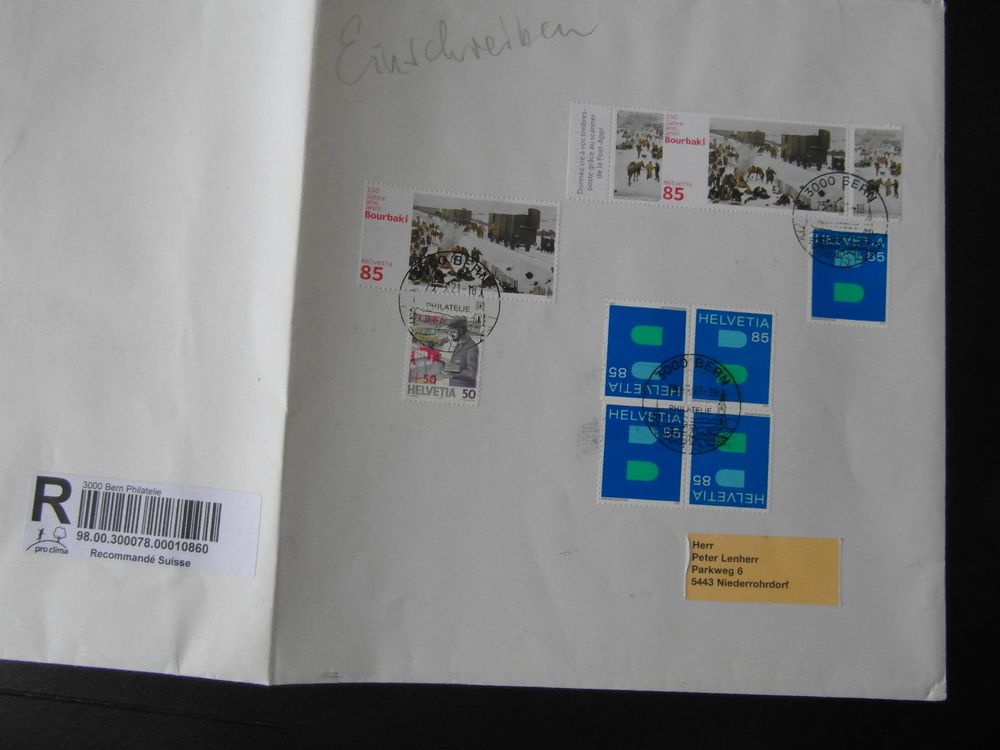 Ausgabe 1/2021 Bourbaki + B Post + Zuschlag Unwetter 1984 (Gebraucht ...
