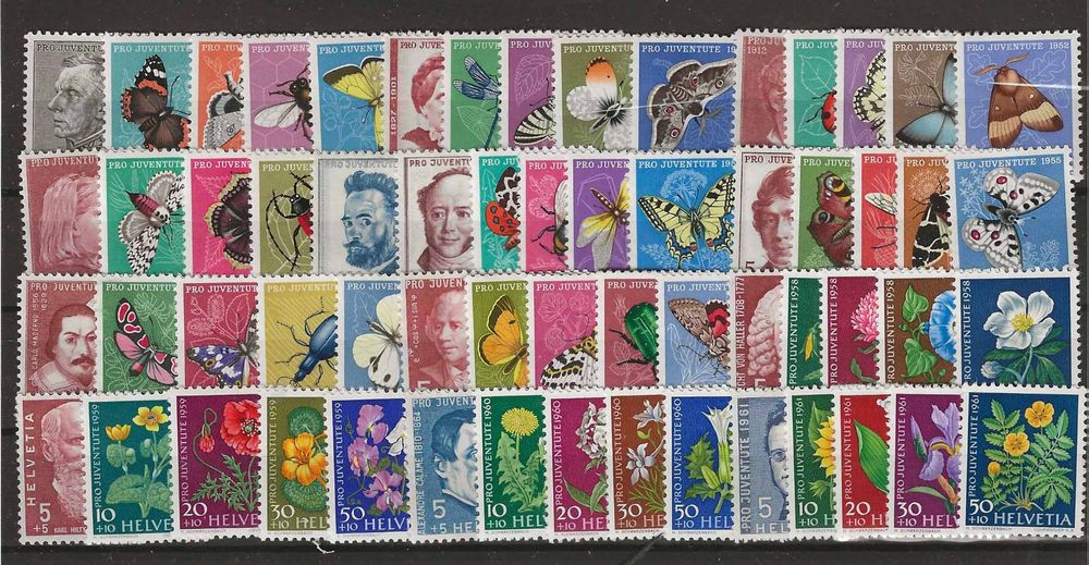 PJ150 - Pro Juventute 1950-1963 ** (Gebraucht) in Trélex für CHF 6 ...