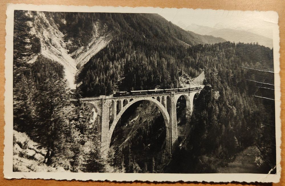 Wiesner Viaduct RHB Rhätische Bahn um 1940 (Gebraucht) in St. Erhard ...