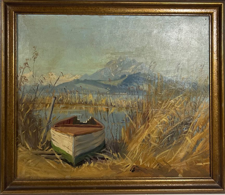 Anfang.20.Jh Schweizerschule Landschaftgemälde | Kaufen auf Ricardo