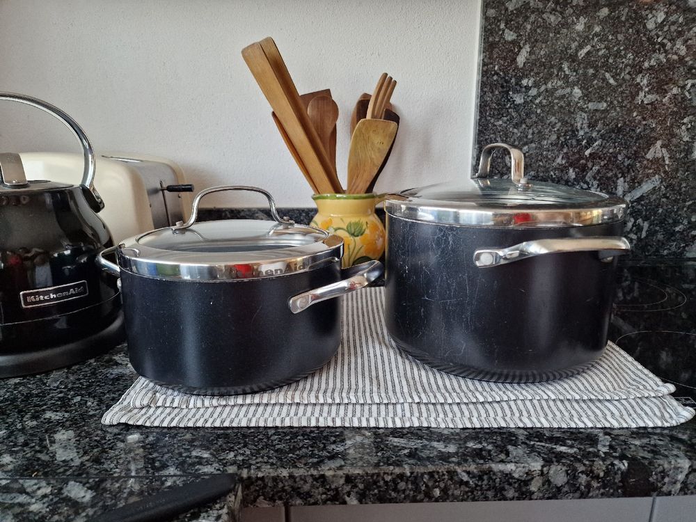 KitchenAid Kochtopf mit Glasdeckel, Durchmesser 20 & 22cm (Gebraucht ...
