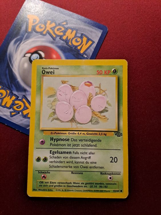 Pokémon Sammelkarte Owei 52/64 Top Zustand | Kaufen auf Ricardo
