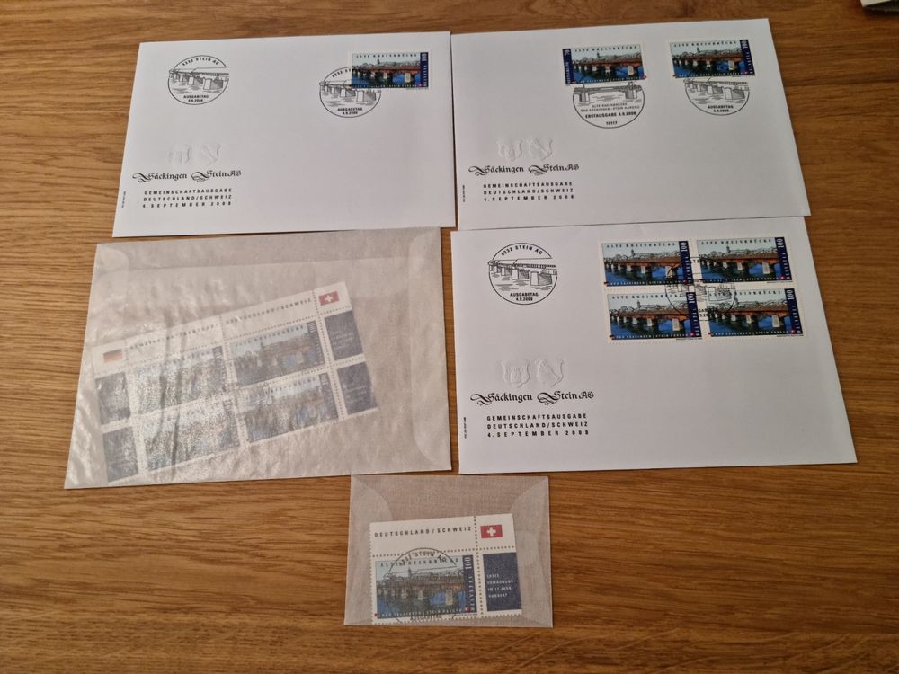 2008 FDC Einzel, 4er Blocks, ET 4er Blocks ET Vollstempel (Gebraucht) in Arni AG für CHF 3 – mit ...