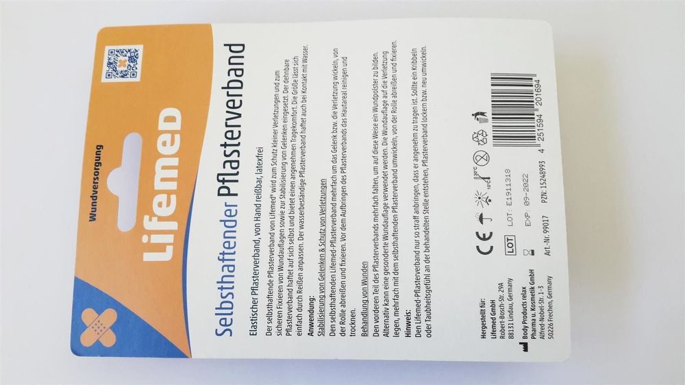 Pflasterverband, 2.5 cm x 4 m, rot (Neu und originalverpackt) in St ...