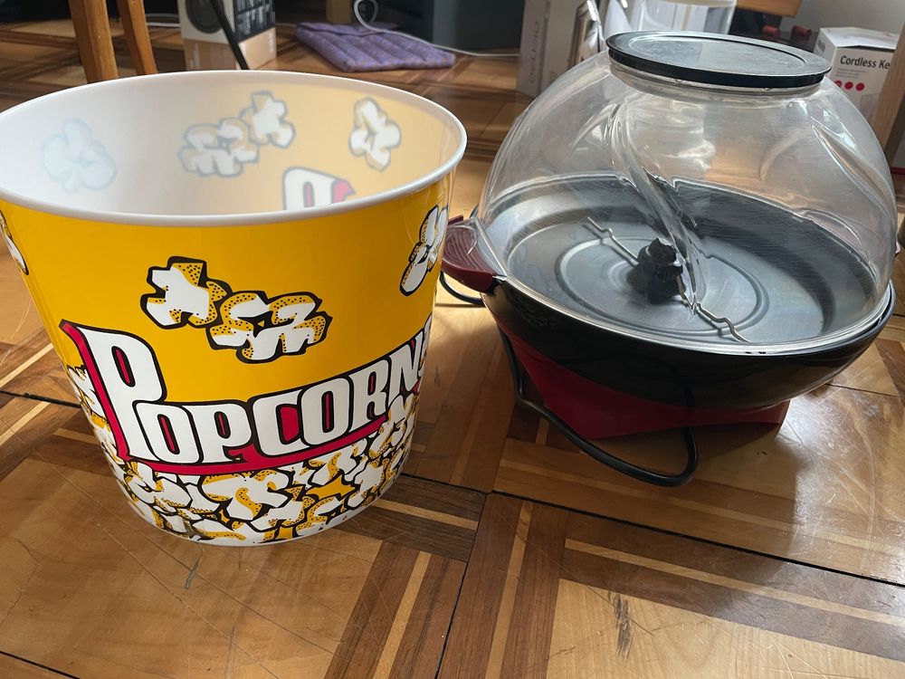 JMPOSNER Halogen Popcorn-Maschine mit Kübel | Kaufen auf Ricardo