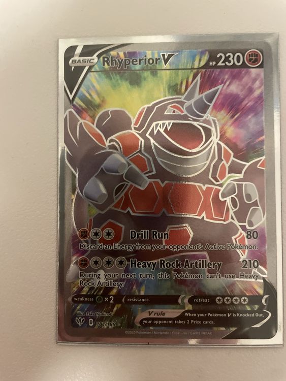 Rhyperior V Pokemon Card - 🔥🔥Excellent Condition, Rare! (Neu (gemäss ...