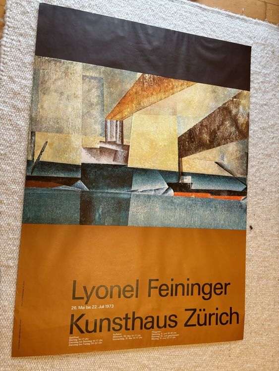 Feininger Kunsthaus Zürich Originalplakat 1973 Ausstellung P (Gebraucht) in Zürich für CHF 50 ...