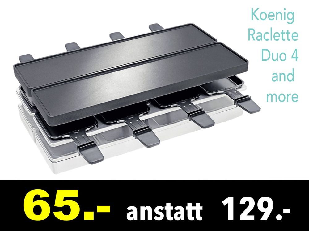 🔴 Koenig Raclette Duo 4 and more /236Z (Neu und originalverpackt) in ...