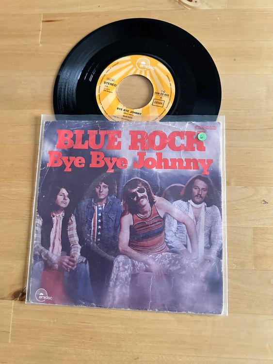 BLUE ROCK Bye Bye Johnny rare Single Blues 7* Belgien Top (Gebraucht ...