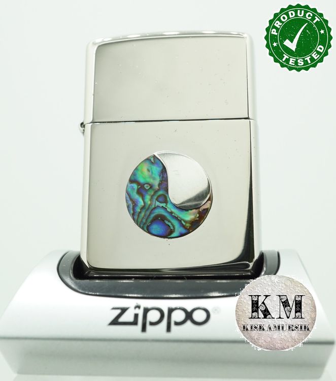 ZIPPO® OPAL DESIGN - SILVER PLATE - 1996 - GEZÜNDET (Gebraucht) in Mels ...