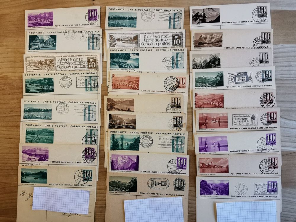 Bildpostkarten 40er /50er Jahre / Los / Sammlung / Postkarte (Gebraucht) in Rheineck für CHF 349 ...