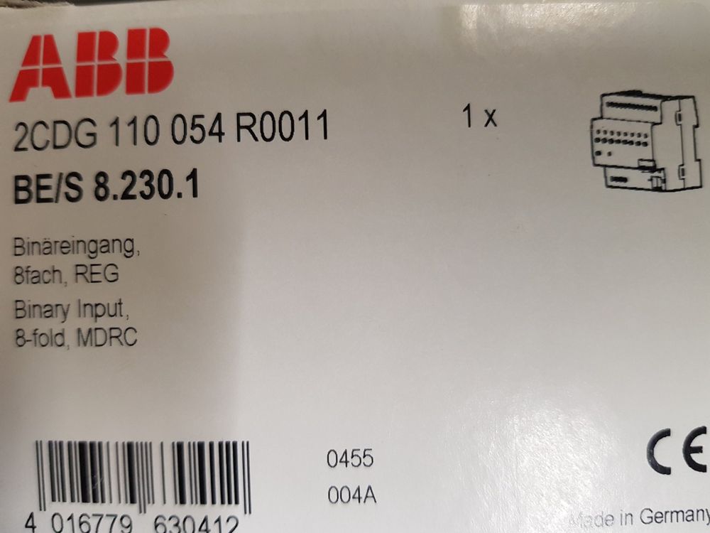KNX Binäreingang BE/S 8.230.1 EIB/ABB (Neu und originalverpackt) in ...