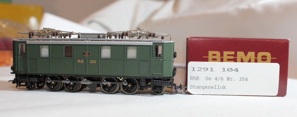 Bemo 1291 104, RhB Ge 4/6, Nr 354, grün (Gebraucht) in Winterthur für CHF 300 – mit Lieferung ...