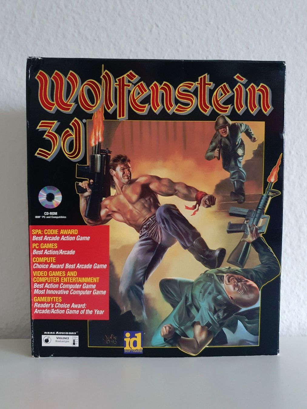 PC Game Wolfenstein 3D (1992) Big Box + Strategy Guide (Gebraucht) in ...